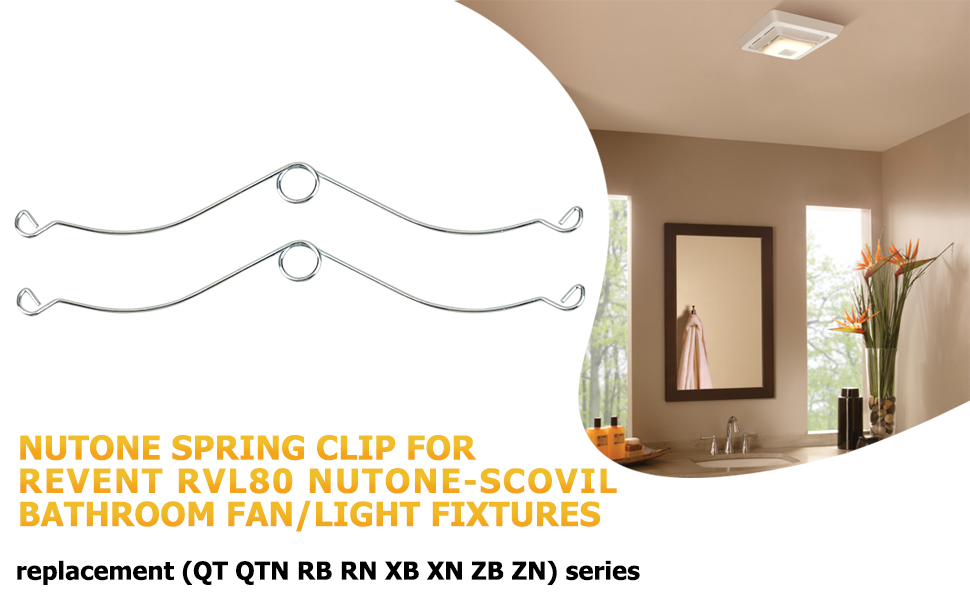 Amazon.com: Fits for Broan Nutone S99140208 Grille Spring Clip,Bath Fan ...