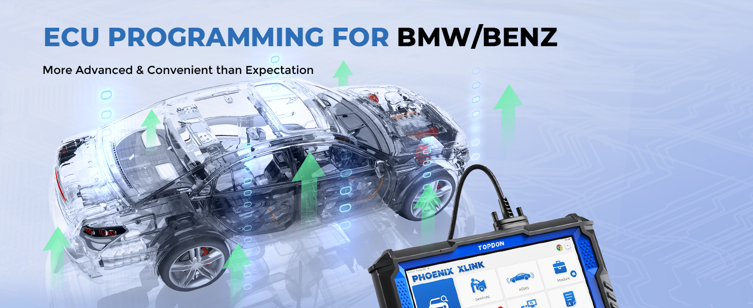 Amazon.com: TOPDON Phoenix XLink Scan Tool, ECU Programming, Online ECU Coding, Upgraded of ...