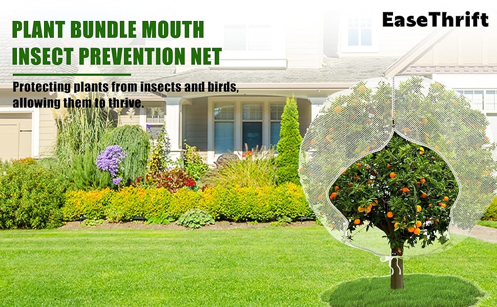 Amazon.com : 10'x10' Large Fruit Tree Netting Cover for Squirrels and Birds with Zipper, Fruit ...