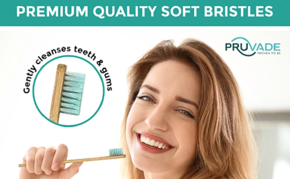 Amazon.com : PRUVADE 144 Pack Disposable Bamboo Toothbrushes with ...