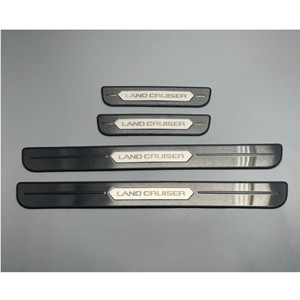 Amazon | MEKOMEKO トヨタ 新型 ランドクルーザー 250系専用 スカッフプレートサイドステップ スカッフプロテクトシートドアシルプレートインサイド インテリアパネル ...