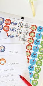 Amazon.com : Math Reward Stickers for Kids - 1,080 ct : Office Products