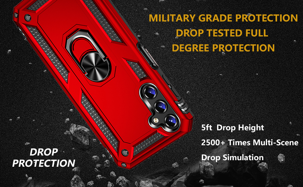 Amazon.com: Dionsibei Military Grade Drop Impact for Samsung Galaxy A14 5G Case Galaxy A14 Case ...