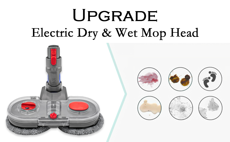 Amazon.com: Coodss Dry and Wet Mop Cleaning Head for Dyson V7 V8 V9 V10 ...