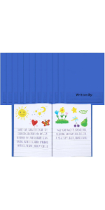 Amazon.com : Henoyso 48 Pcs Primary Composition Notebook K-2 9 3/4 x 7 1/2 Inch Primary Journal ...