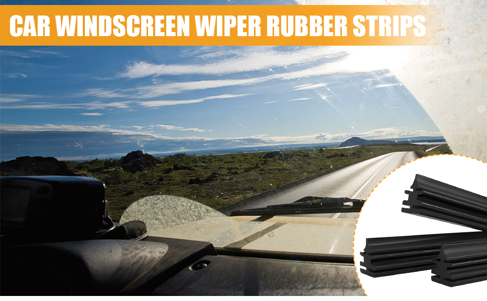 Amazon.com: Tecledsn 4 Pack Windshield Wiper Blades Refills, DIY Adjustable Car Windscreen Wiper ...