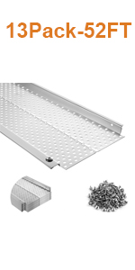 FIRMDKWEED 5 inch Gutter Guard, 39 Pack,156ft, Aluminum Mesh Leaf ...