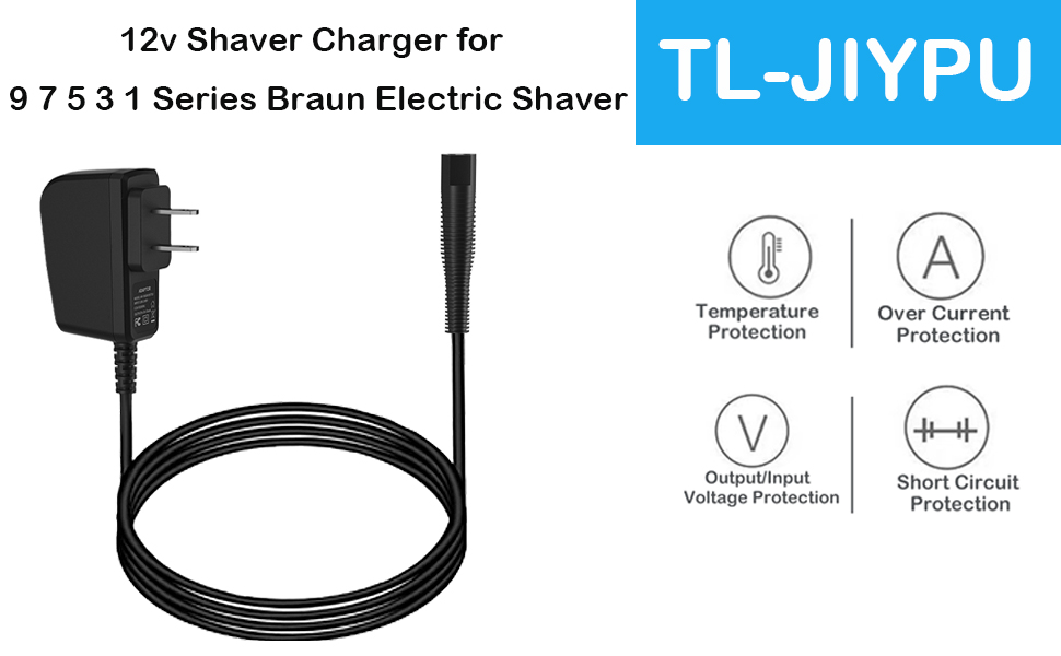 12V Shaver Charger For Braun Shaver Series 1 3 5 7 9 Electric Razor Trimmer Replacement Adapter ...