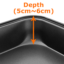 STARVAST Non Stick Oven Baking Trays, 3 Pieces Carbon Steel (PFOA Free ...