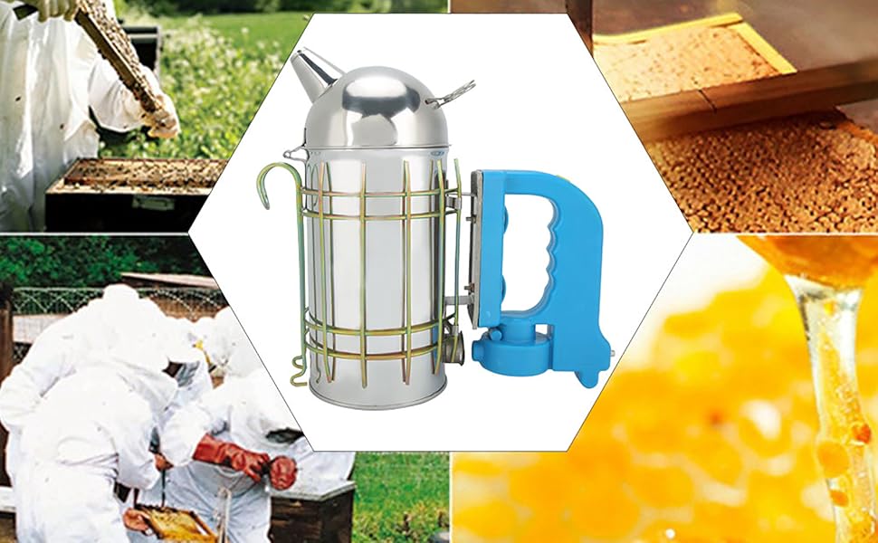 Amazon.com : Restokki Stainless Steel Electric Beehive Smoker, Honey Keeper Hive Smoker for ...