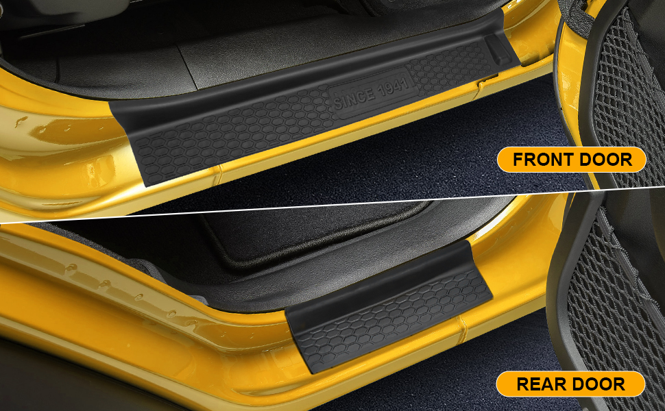 Amazon.com: CAFOPAR Door Sill Guards Kit with Logo 1941, Door Sill Guards Edge fit for 2018-2021 ...