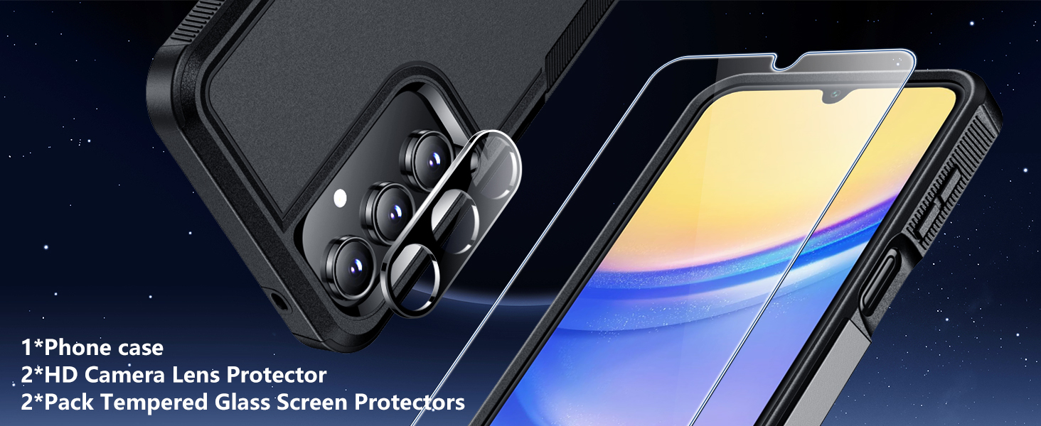 Amazon.com: SPIDERCASE for Samsung Galaxy A15 5G Case,[12 FT Military Grade Drop Protection] 2 ...