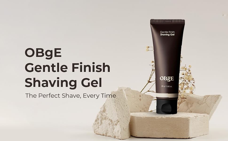 Amazon.com: OBgE Gentle Finish Shaving Gel (2.8oz) - Hydrating Men's Shaving Gel for Sensitive ...