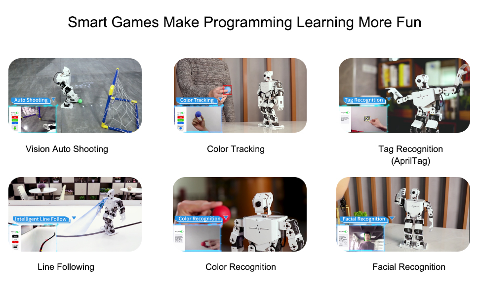 Amazon.com: Hiwonder AI Intelligent Visual Humanoid Robot for Raspberry ...
