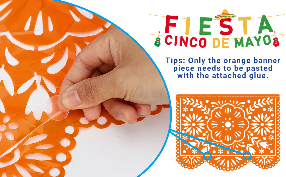 Amazon.com: 54 FT Cinco De Mayo Decorations, 3 Pack Mexican Party ...