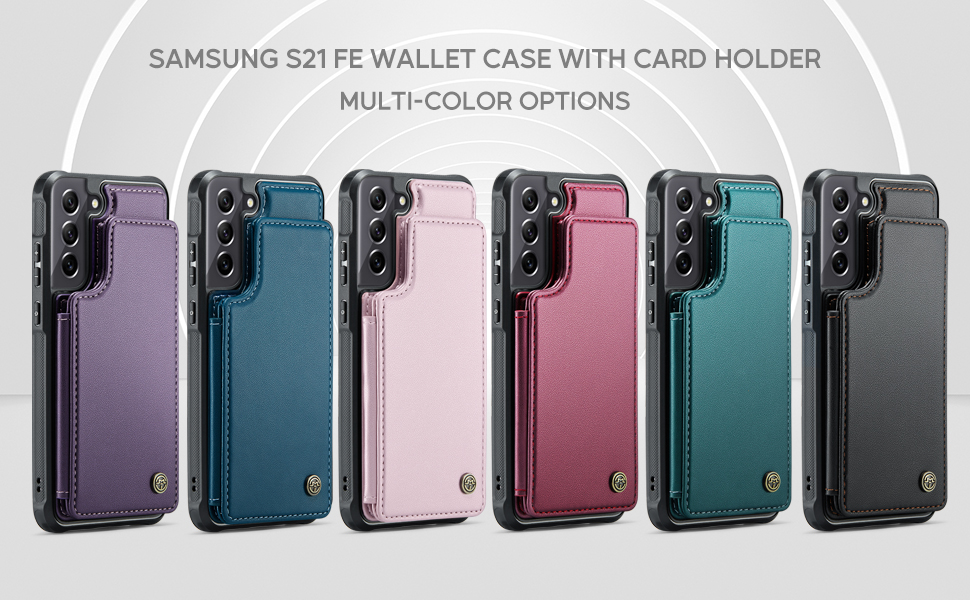 Amazon.com: Vinich for Samsung Galaxy S21 FE Wallet Case with Card Holder, RFID Blocking Credit ...