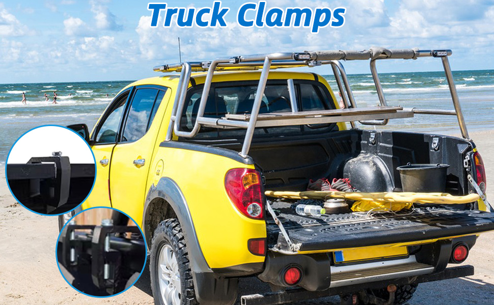 Amazon.com: 6 PCS Mounting Clamps Truck Cap Topper Camper Shell Clamps ...