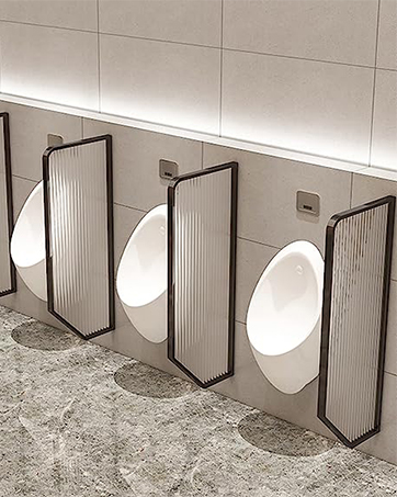 Amazon.com: 47.24" Men's Public Toilet Partition, Wall-Mounted Urinal Partition Privacy Screen ...