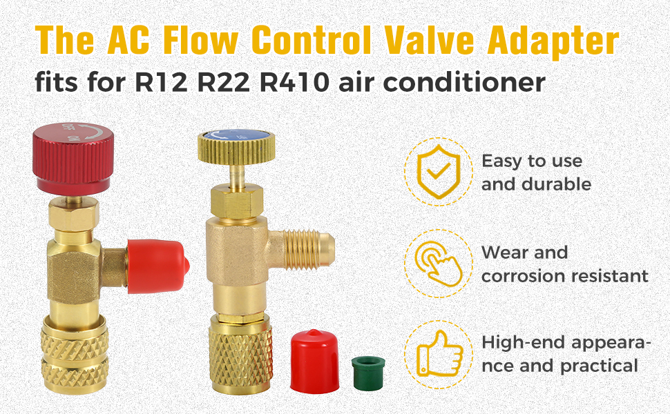 Amazon.com: Mtsooning R12 R410 Refrigerant Charging Valve, R12 R22 1/4" Male to 1/4" Female ...