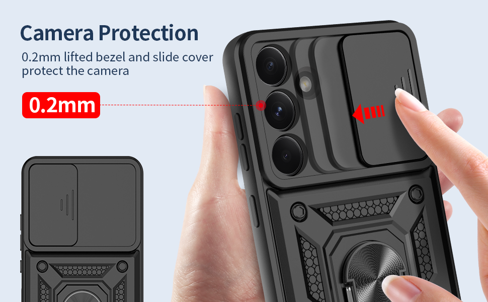 Guisessy für Samsung Galaxy A55 5G Hülle, für Samsung A55 Handyhülle Kameraschutz Slide Camera ...