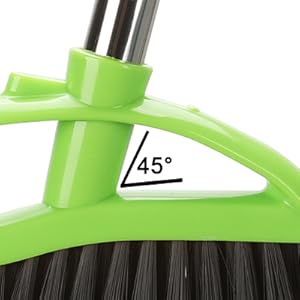 Amazon.com: 3 Packs Indoor Brooms Green Angle Broom Soft Bristles Long ...