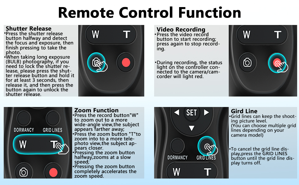 Amazon.com: Camera Remote Control & Timer Zoom Controller for Sony a7 a7R a7S a7II A7SII A7RII ...