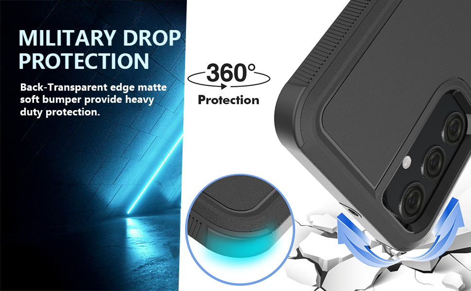 Amazon.com: MDCN for Galaxy A25 5G Case: Dual Layer Protective Heavy Duty Cell Phone Cover ...