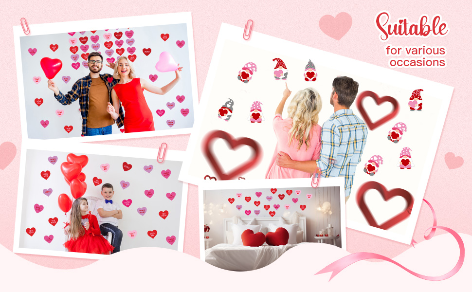 Amazon.com: Junkin 60 Pcs Valentine's Day Bulletin Border Decoration ...