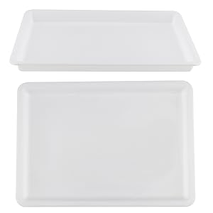 Amazon.com: HEIHAK 10 Pack Plastic Art Trays, 15.5 x 11.2 Inch Large ...