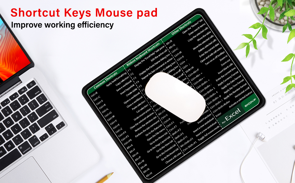 excovip Office Mouse pad Small Mousepad with Anti-Slip Rubber Base PC ...