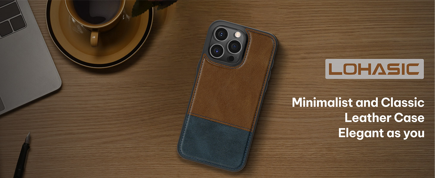 Amazon.com: LOHASIC for iPhone 15 Pro Case Leather Compatible with Magsafe,Elegant Soft Color ...