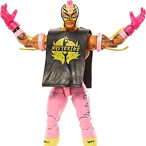 Amazon.com: Mattel WWE Rey Mysterio Top Picks Elite Collection Action Figure, Articulation ...