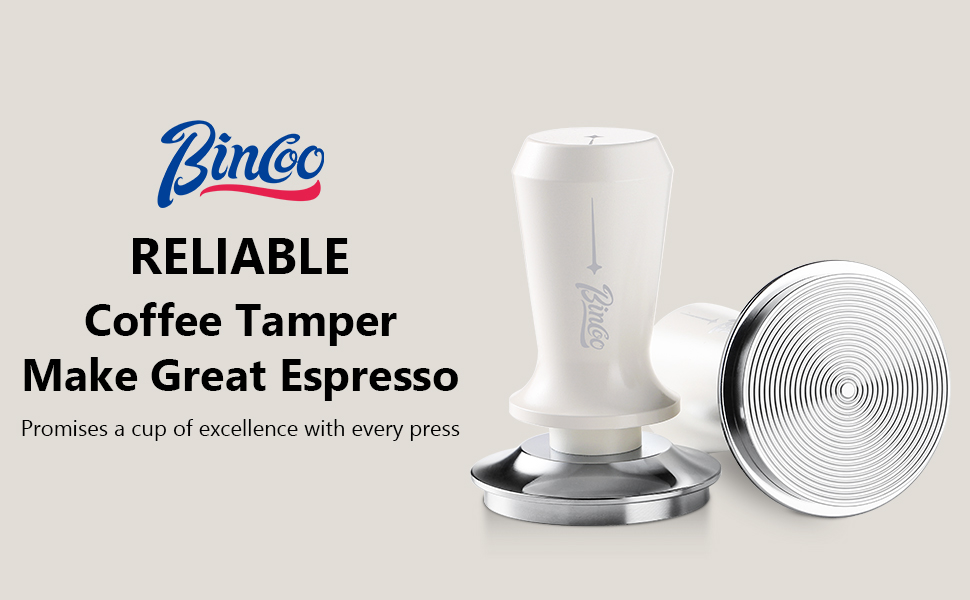 Amazon.com: Bincoo Coffee Tamper 58mm Premium Espresso Coffee Tamper with Calibrated Spring ...