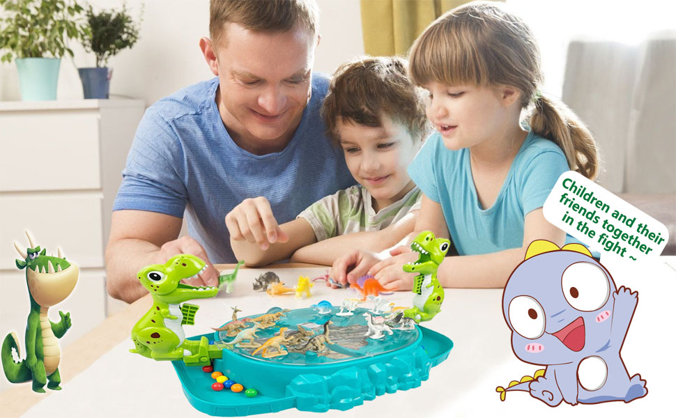 Amazon.com: Dinosaur Shooting Toys, Kids Adults Dino Board Game, Indoor ...
