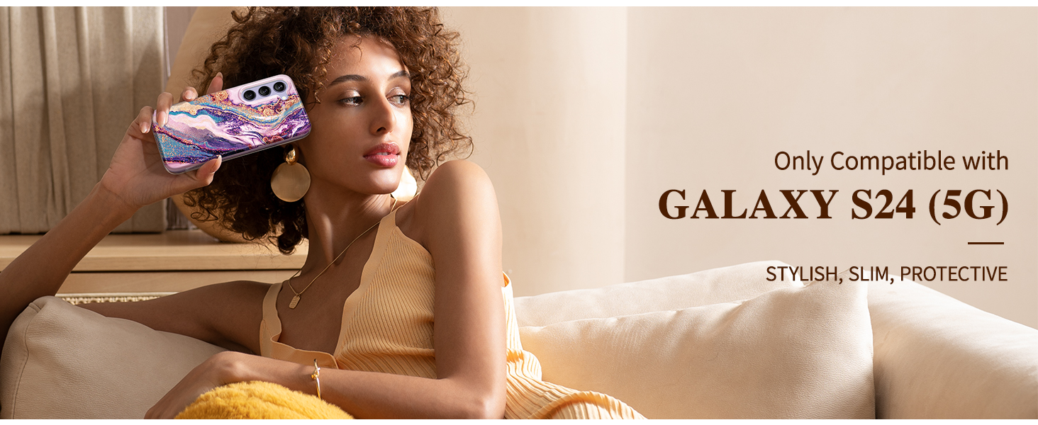 Amazon.com: GVIEWIN for Samsung Galaxy S24 Case with Screen Protector & Camera Lens Protector ...