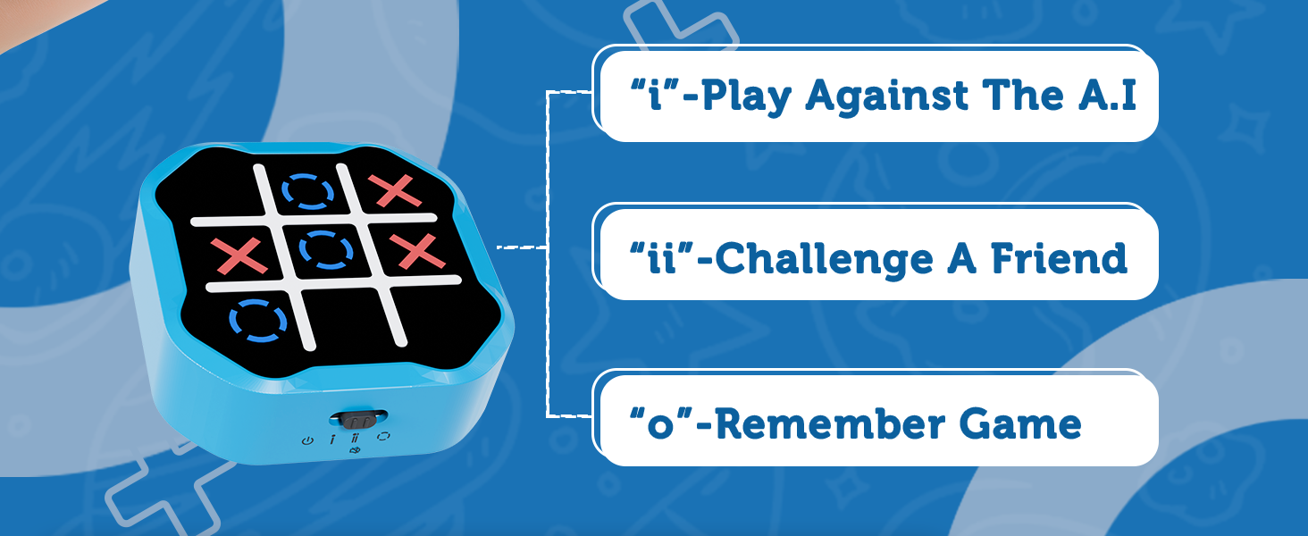 Amazon.com: MASSRT 3 in 1 Electronic Tic Tac Toe Game, Handheld Digital ...