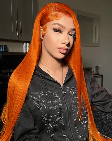 Amazon.com : Poysew 26inch Ombre Lace Front Wig Human Hair Highlight 13x6 Straight Lace Front ...