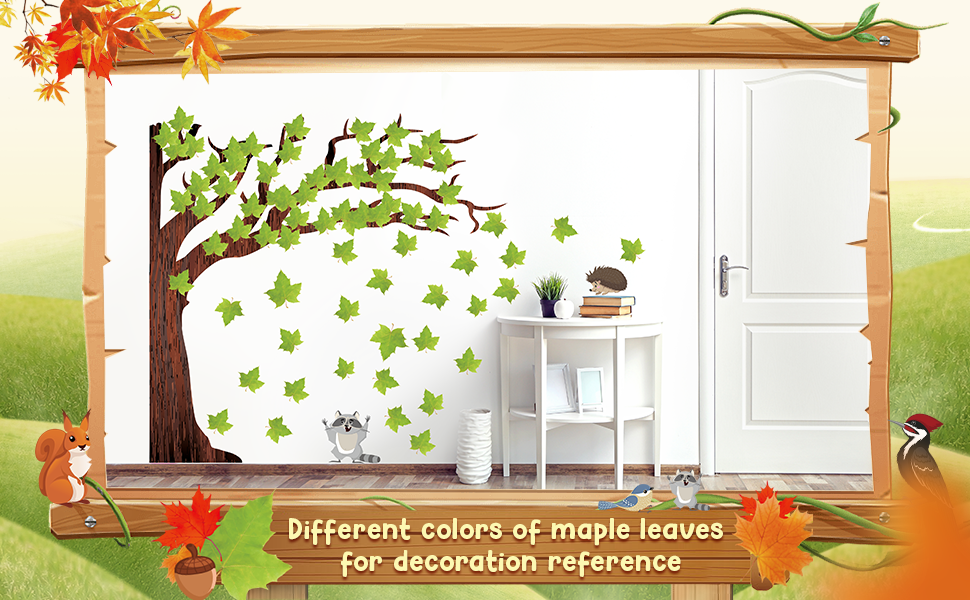 Amazon.com: Marspark 110 Pieces Tree Classroom Bulletin Board ...