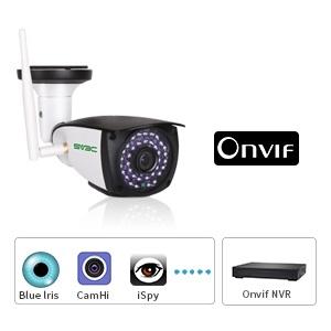 SV3C 【2 Pacchi Telecamera Wi-Fi Esterno HD 5MP videocamera sorveglianza esterno wifi con ...