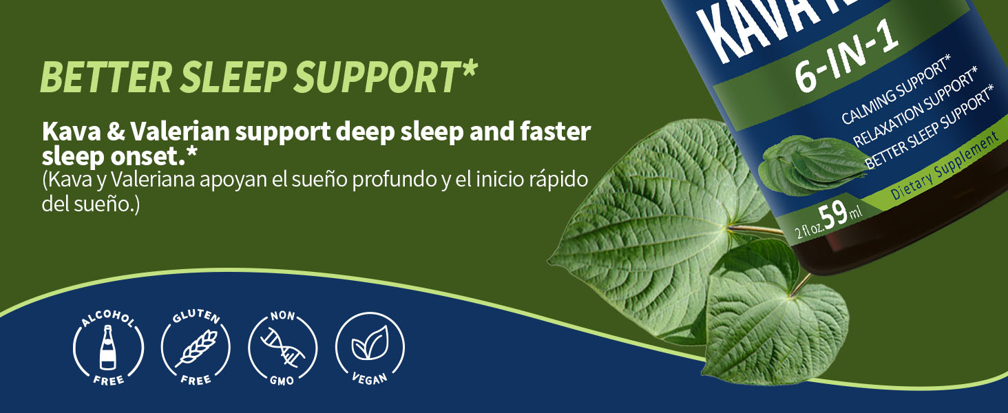 Amazon.com: Nurbetoxa Kava Kava Root Extract Drops for Calming & Relaxation Support, Natural ...