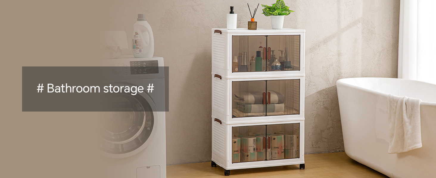 Amazon.com - Homeforce Collapsible Storage Bins with Lids 3 Pack 17 Gal ...