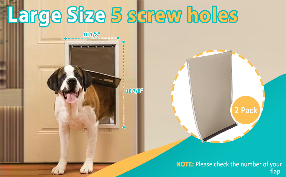 Amazon.com : 2 Pack PAC11-11039 Pet Door Replacement Flaps for Dog and ...