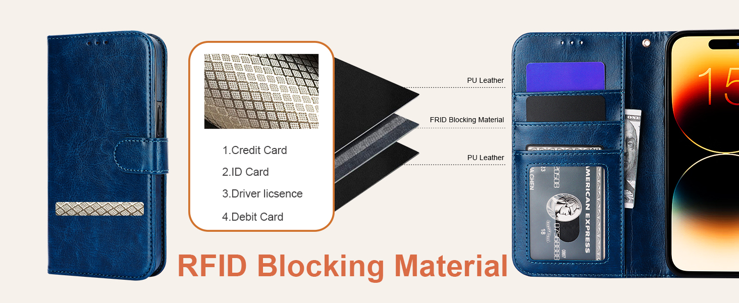 Amazon.com: Bocasal for iPhone 13 Pro Wallet Case Compatible with MagSafe Wireless Charging ...