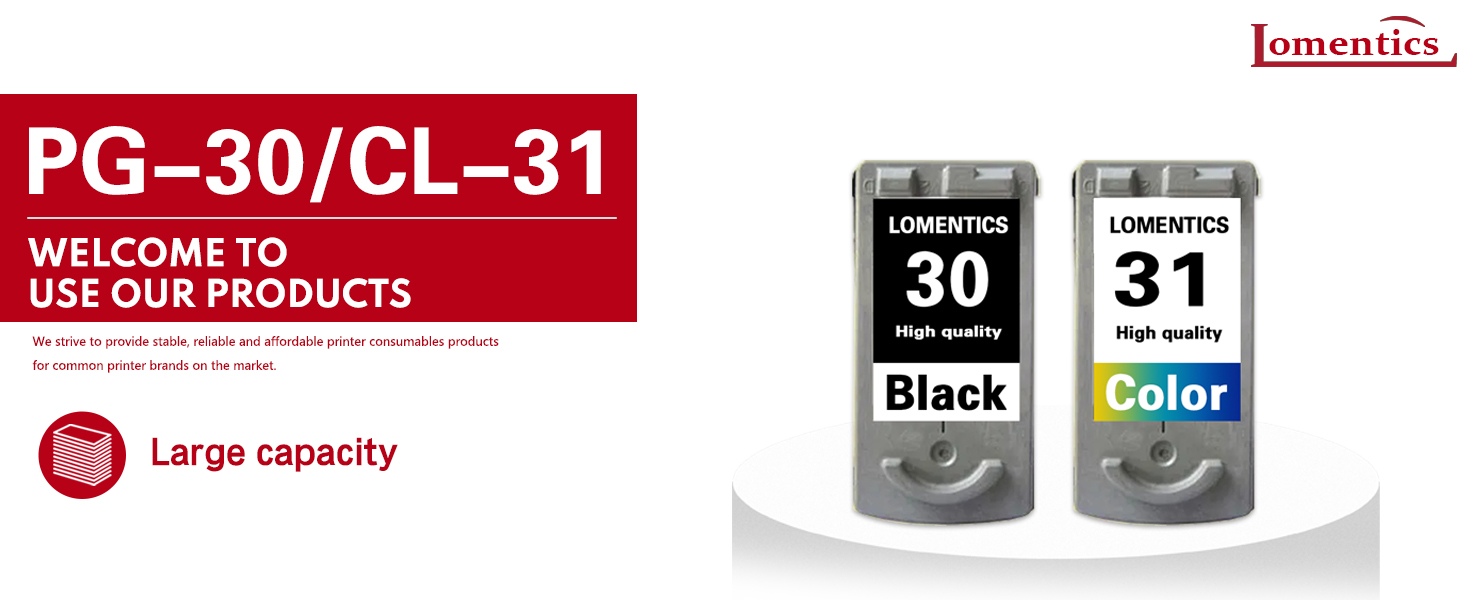 Amazon.com: PG-30 Black and CL-31 Color Ink Cartridges (2-Pack, Black, Tri-Color) - Lometic PG30 ...
