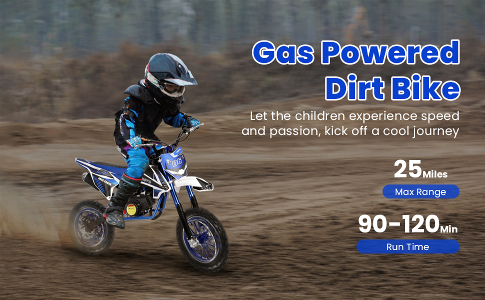 Amazon.com: mufsceku Kids Dirt Bike,Fast Delivery 49cc 2-Stroke Gas Power Motocross,Off Road ...