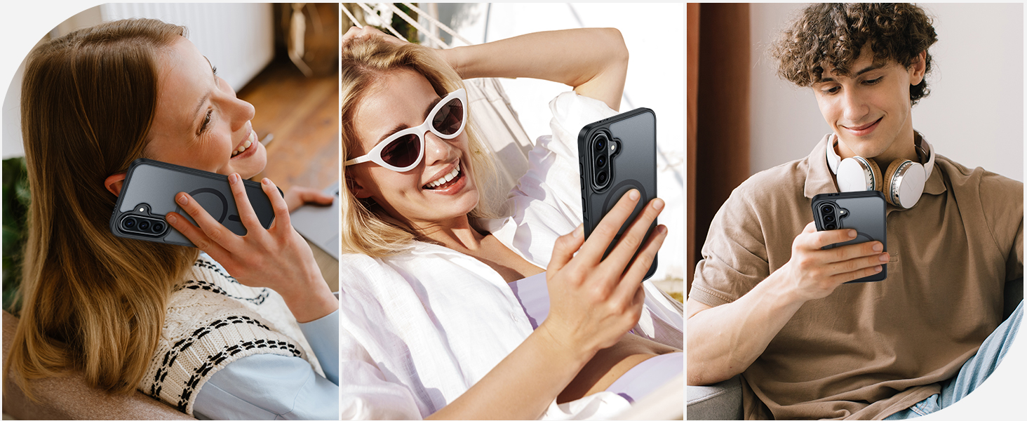 FNTCASE für Samsung Galaxy A36-5G Hülle: für Samsung A56 5G Handyhülle Magnetische Matt Hüllen ...