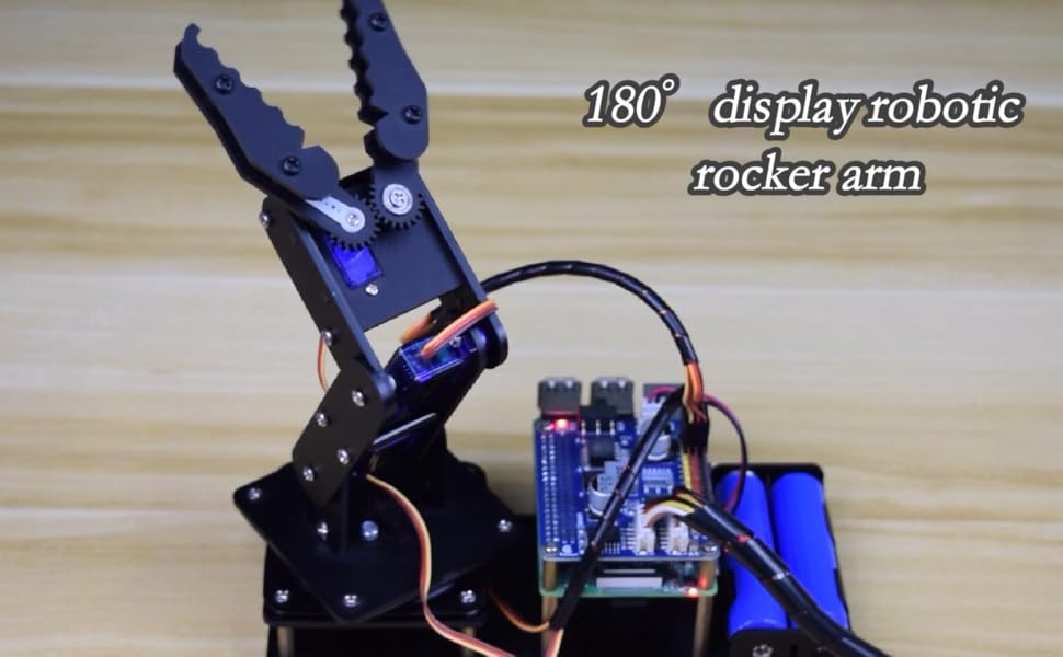 Amazon.com: Adeept 4 Axis Robotic Arm Kit Compatible with Raspberry Pi ...