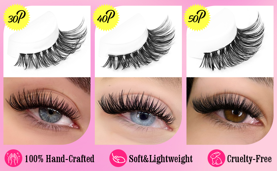 Amazon.com: Lash Clusters DIY Lash Extension 30D&40D&50D Individual Lashes Cluster Eyelash ...