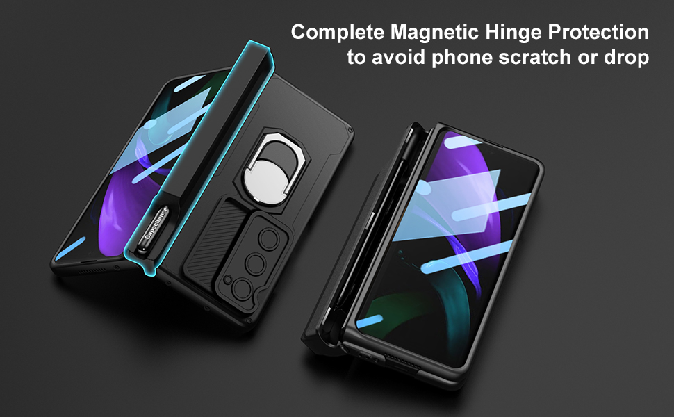 Amazon.com: Libeagle Compatible with Samsung Galaxy Z Fold 2 Case Heavy Duty Protective, Camera ...