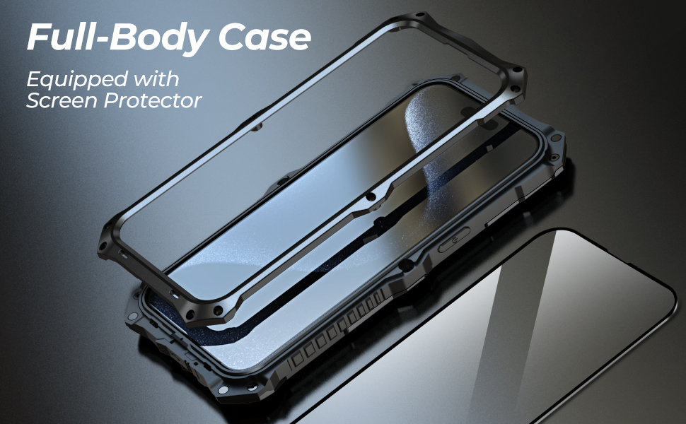 Amazon.com: Lunivop for iPhone 15 Pro Max Case Heavy Duty Protection Rugged Screw Full Body ...